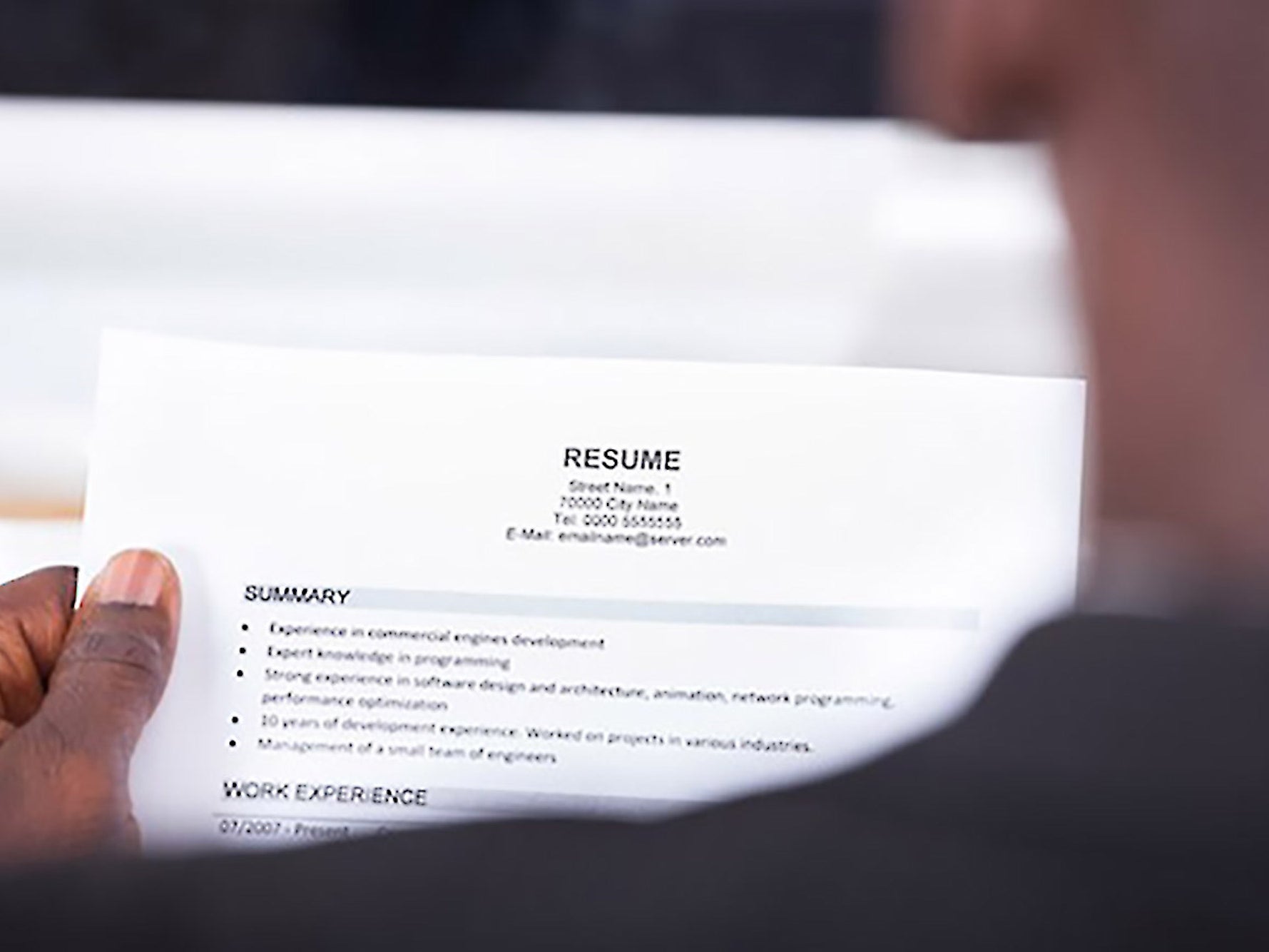 Fake Resumes