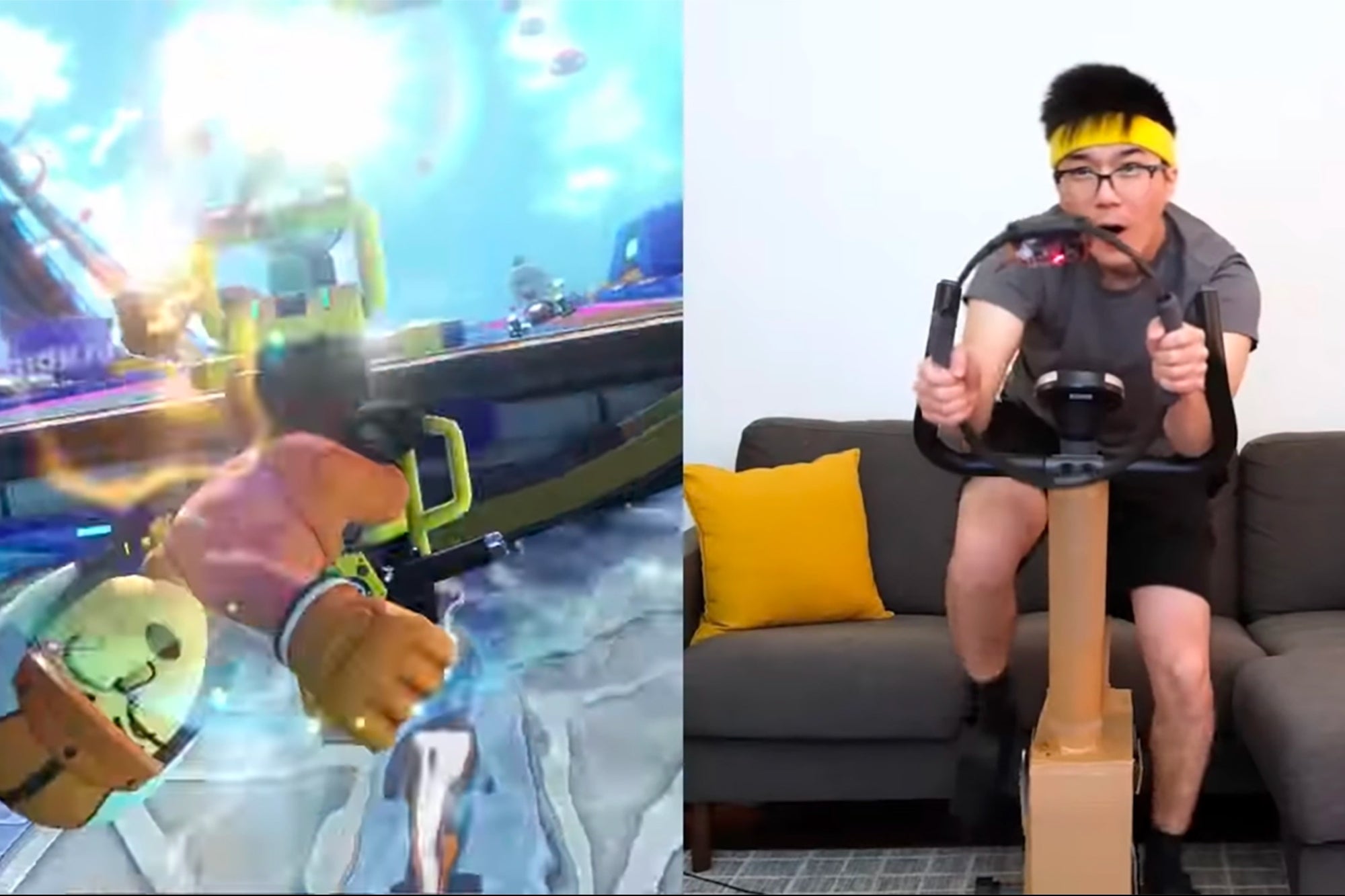 DIY Nintendo Labo Kit Turns Mario Kart Into a Real-Life Workout ...