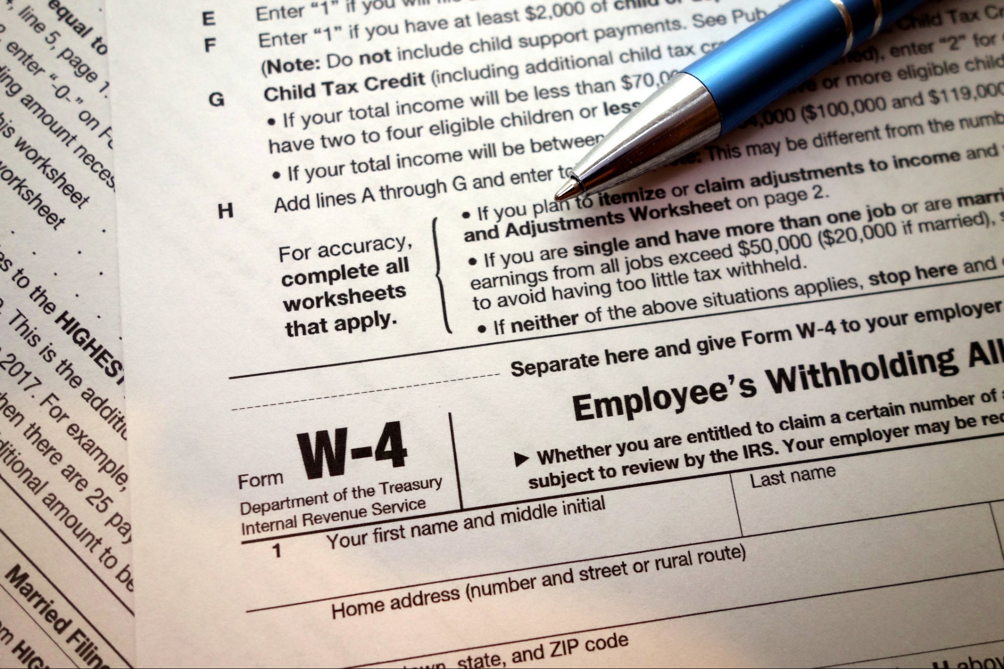 What Is a W-4 Form and How Do I Fill One Out? | Entrepreneur