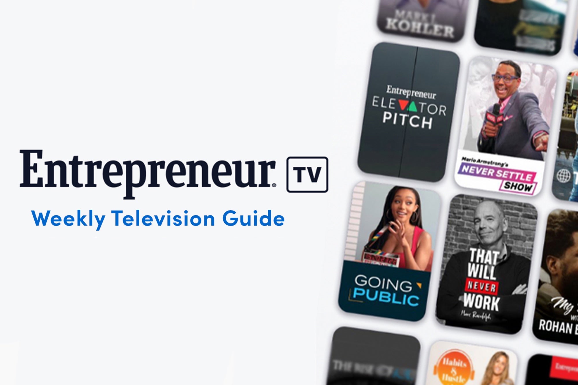 What&#039;s on Entrepreneur TV This Week | Entrepreneur