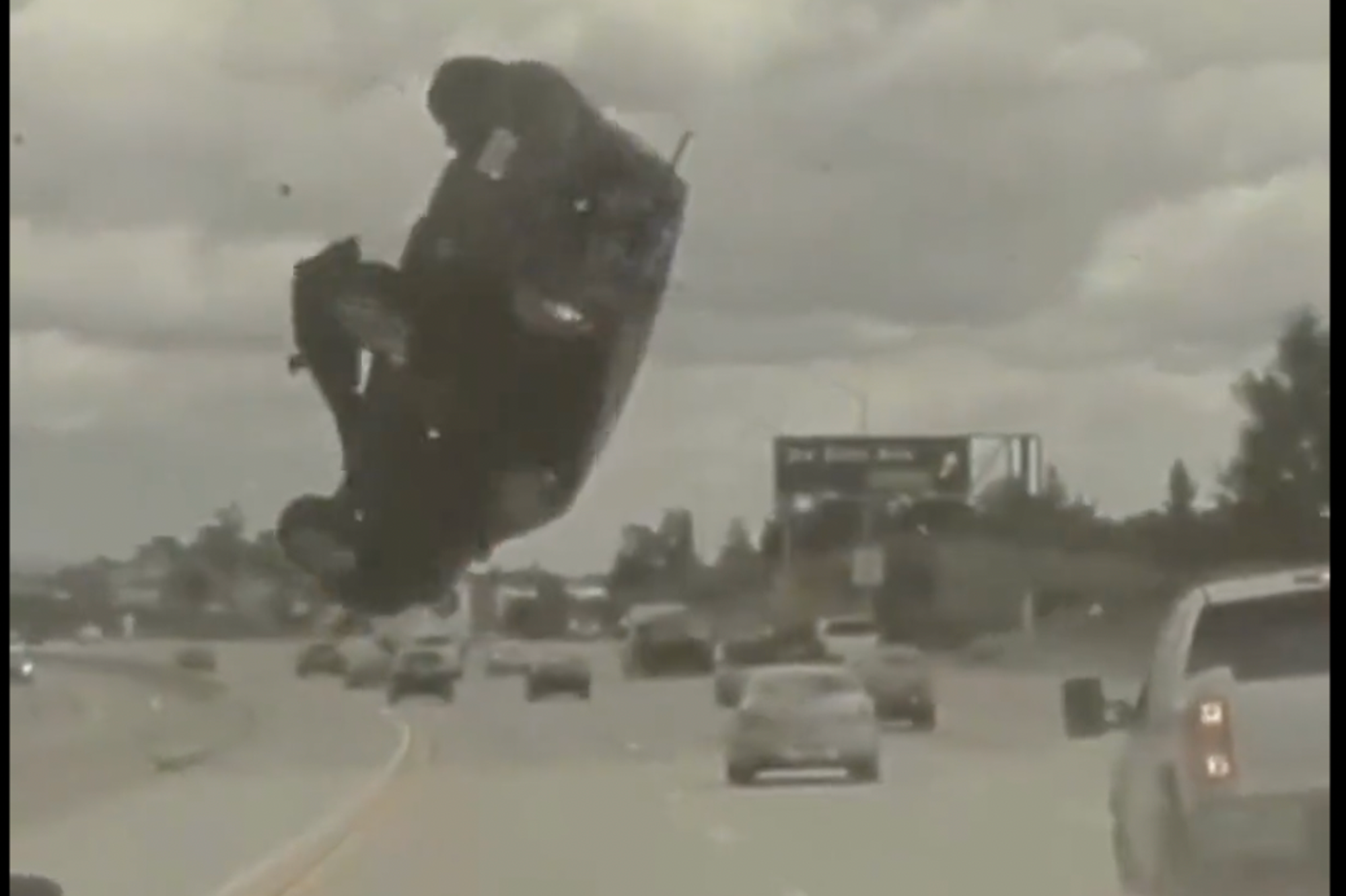 Video: Tesla Camera Catches Clip of Car Flipping in Air | Entrepreneur