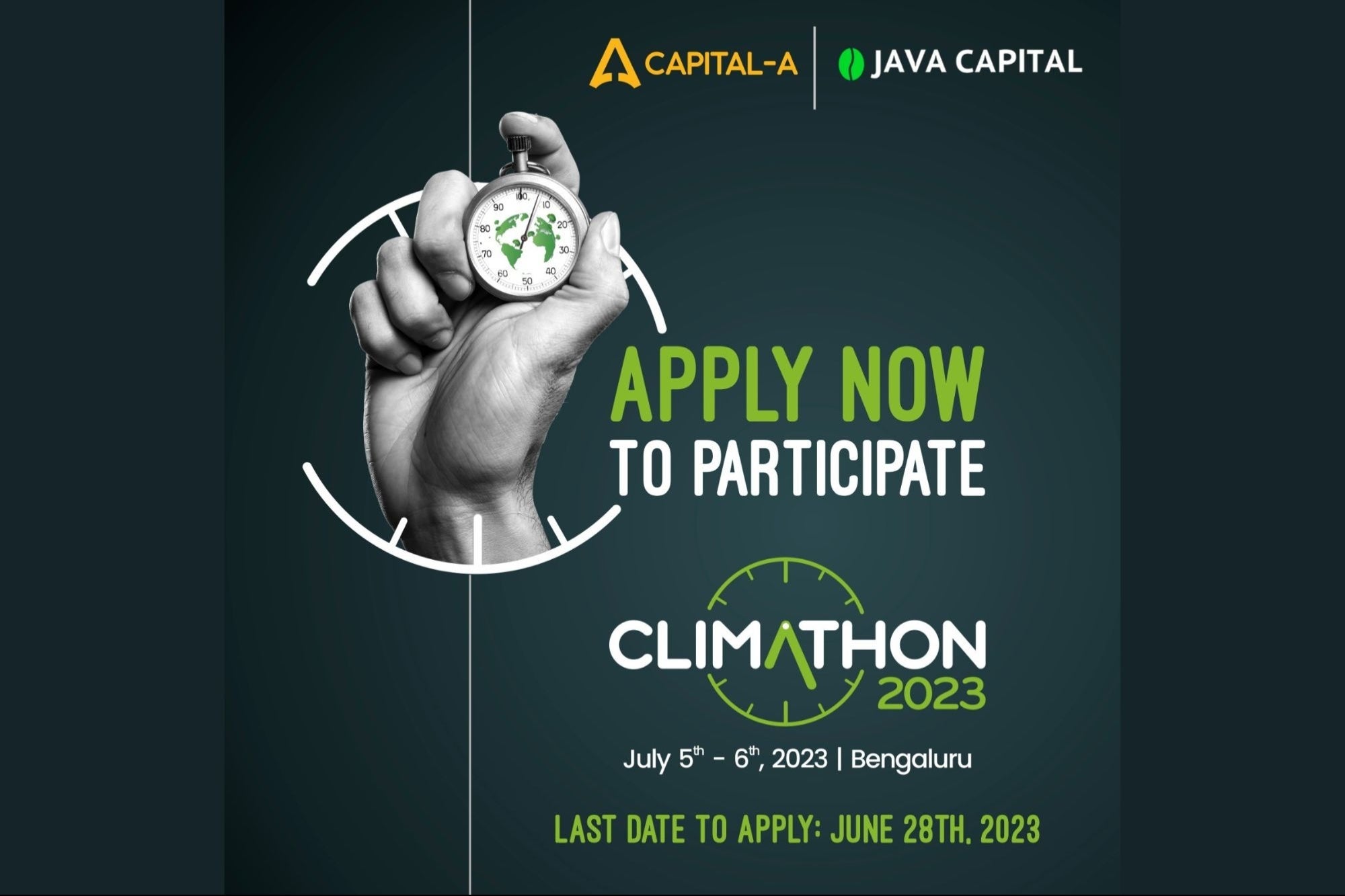 Java Capital And Capital A Announce Climathon'23 | Entrepreneur