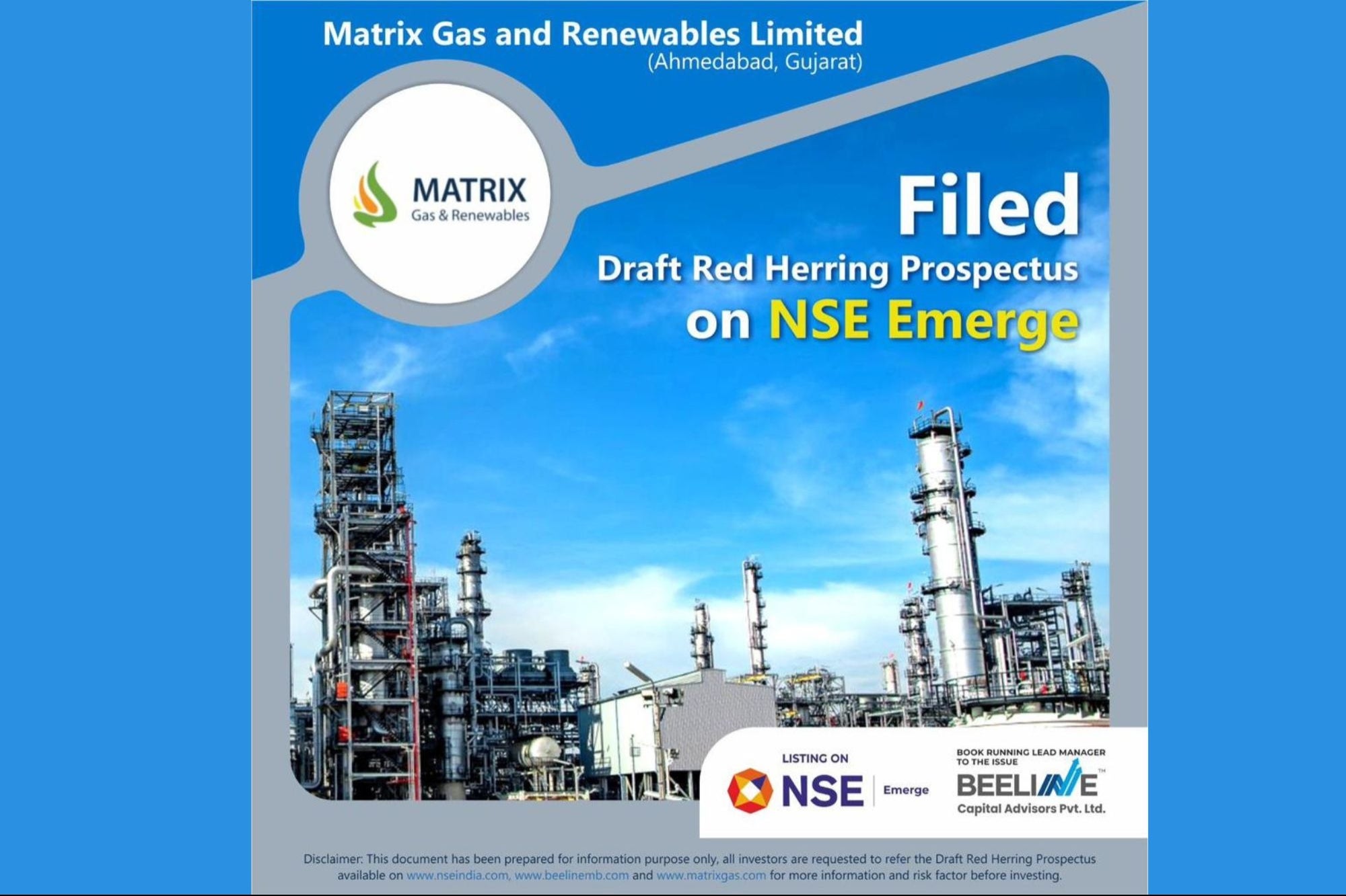 Matrix Gas Concludes Pre-IPO Fundraising And Files DRHP For IPO ...