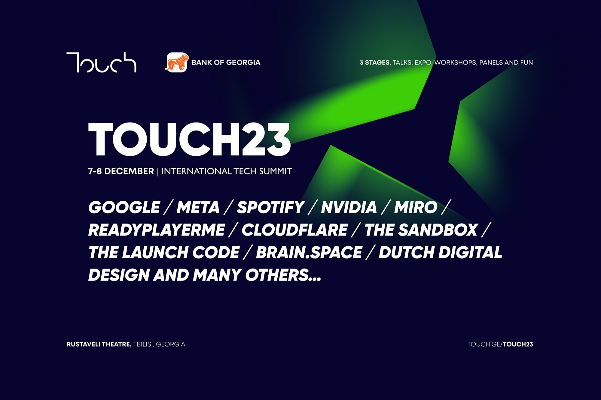 საქართველოს ბანკის მხარდაჭერით Touch Summit გაიმართება | Entrepreneur