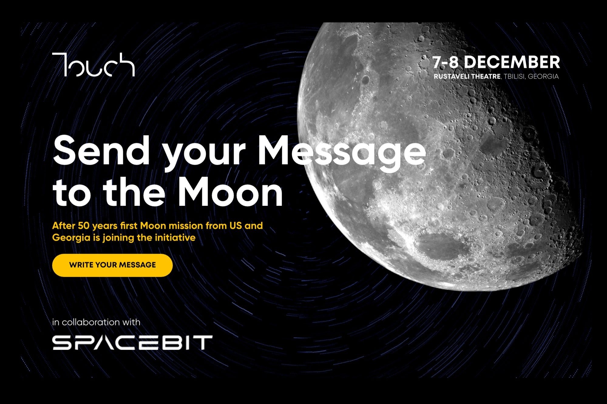საქართველო მთვარეზე მისიას შეურთდება - Touch Summit23-ისა და Spacebit-ის კოლაბორაცია და ...