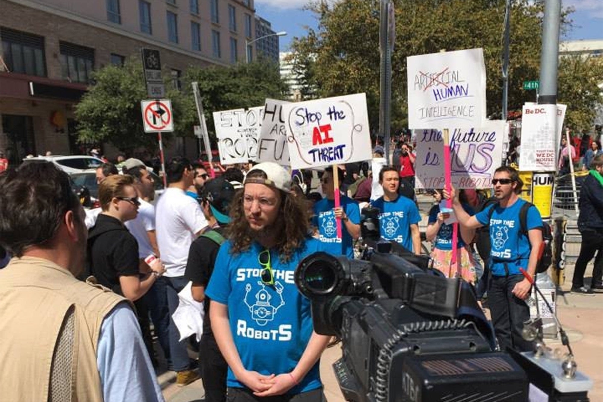 SXSW: The 'No-Robot' Protest Was Actually a Marketing Stunt | Entrepreneur