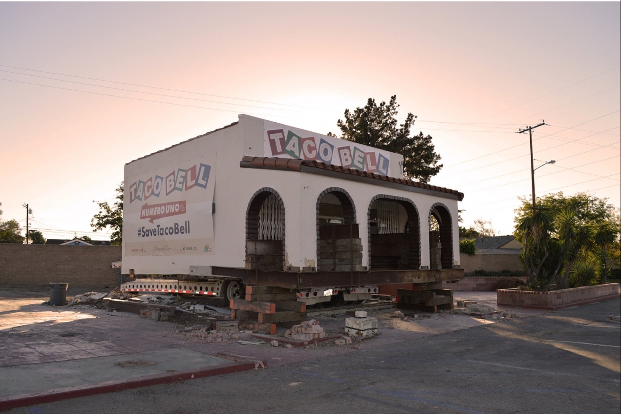 The First Taco Bell Is Road Tripping to Headquarter Mothership ...