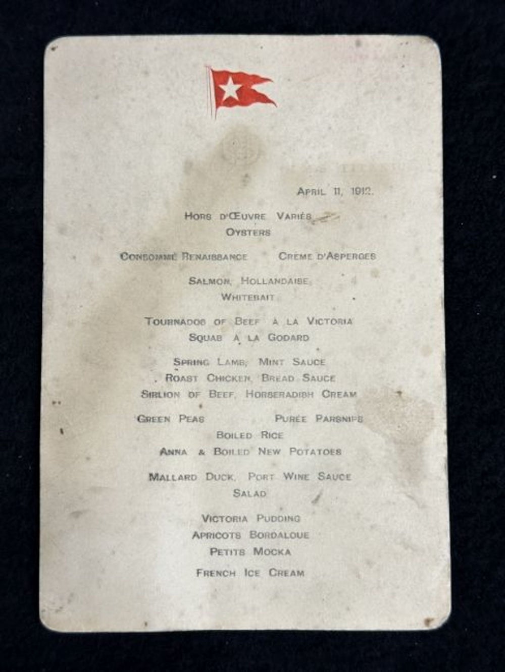 A First Class Dinner Menu From The Titanic Is Up For Auction Entrepreneur